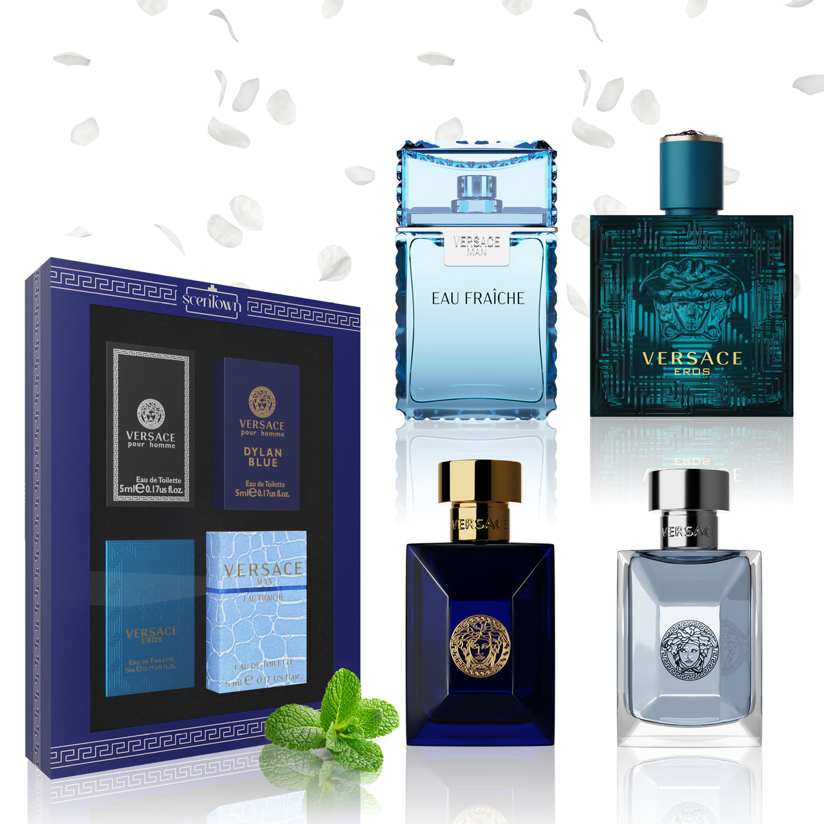 Miniature Gift Set of 4 Versace Perfume for Men. – Sales Town